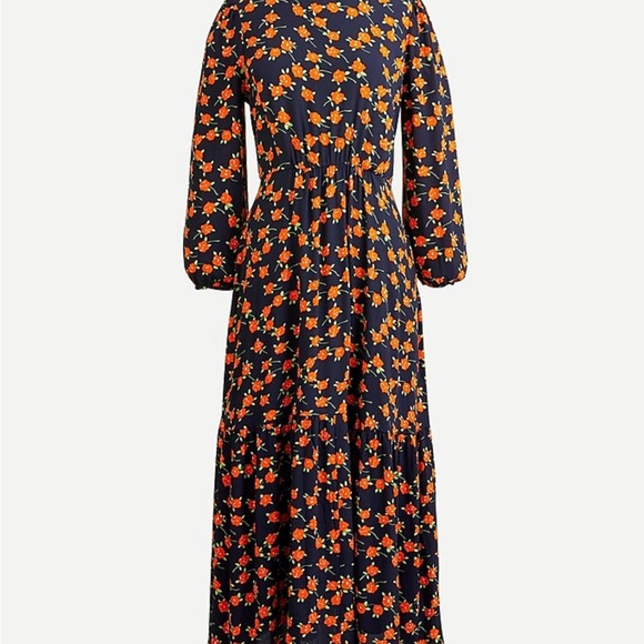J. Crew | Dresses | J Crew Poppy Fields Floral Long Sleeve Dress | Poshmark